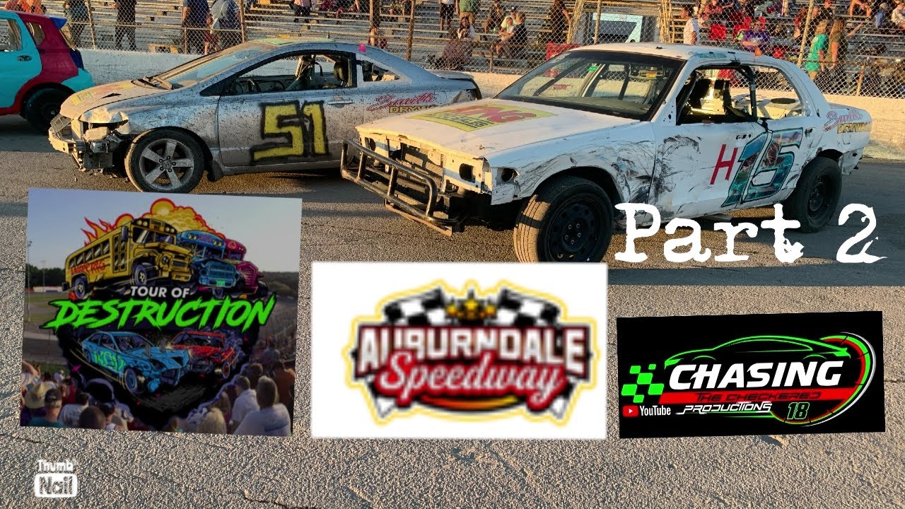 TOTAL DESTRUCTION!!!! TOUR OF DESTRUCTION AT AUBURNDALE SPEEDWAY PART 2 ...