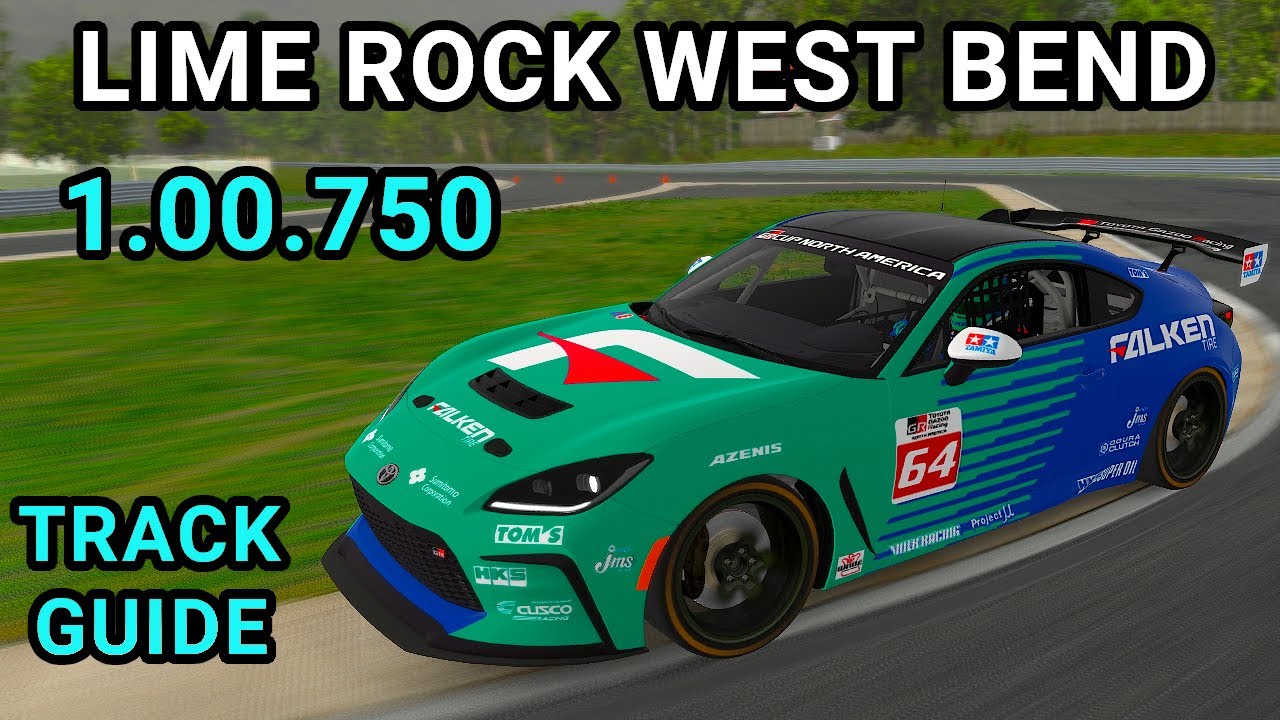 Track Guide Lime Rock West Bend Chicane Toyota GR86 iRacing - YouTube
