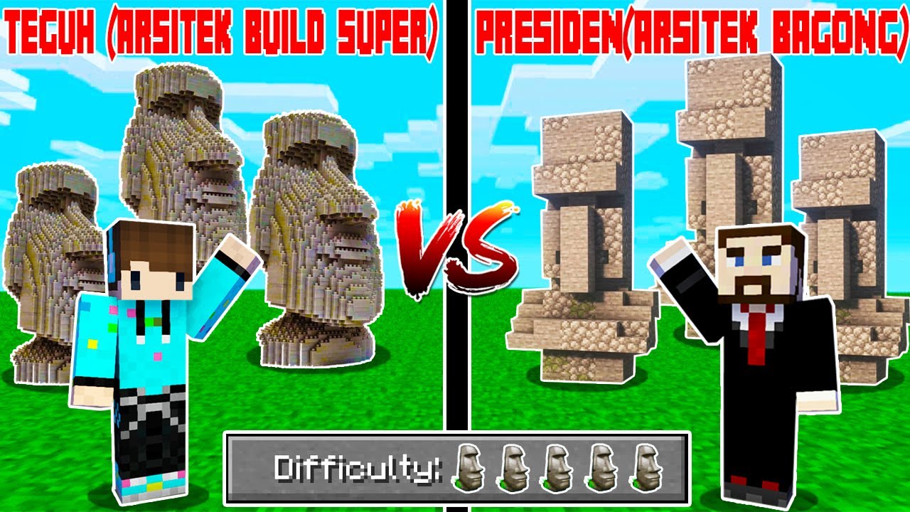 🗿! ADU BUILD PATUNG KEPALA BATU BAGONG (🗿🗿🗿) RAKSASA LAWAN TEGUH ...