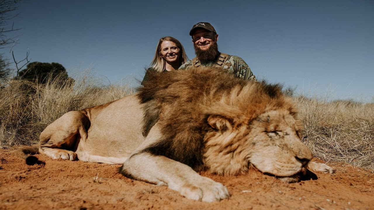Jason & Lacey Lion hunt in Africa - YouTube