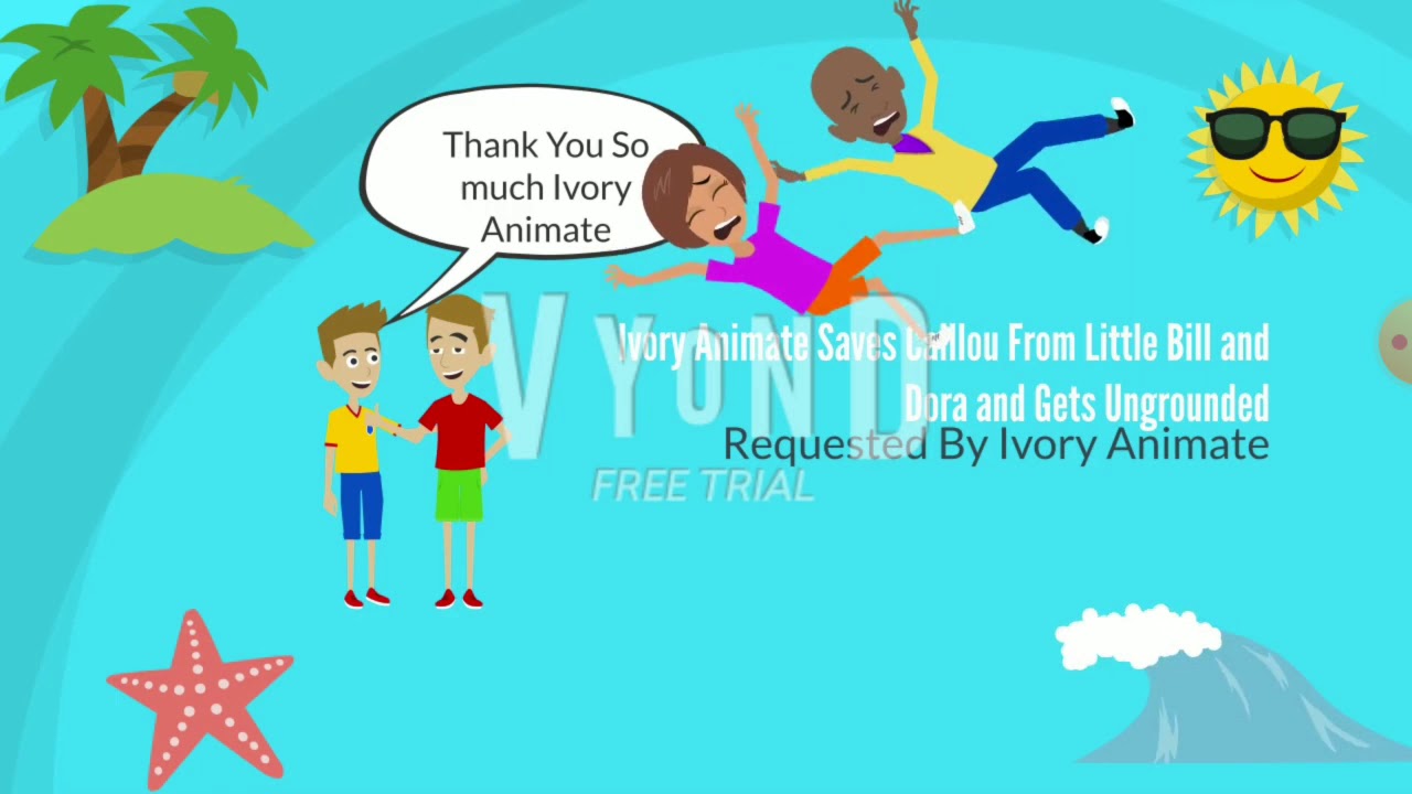 Ivory Animate saves Caillou from Little Bill and Dora and Gets ...