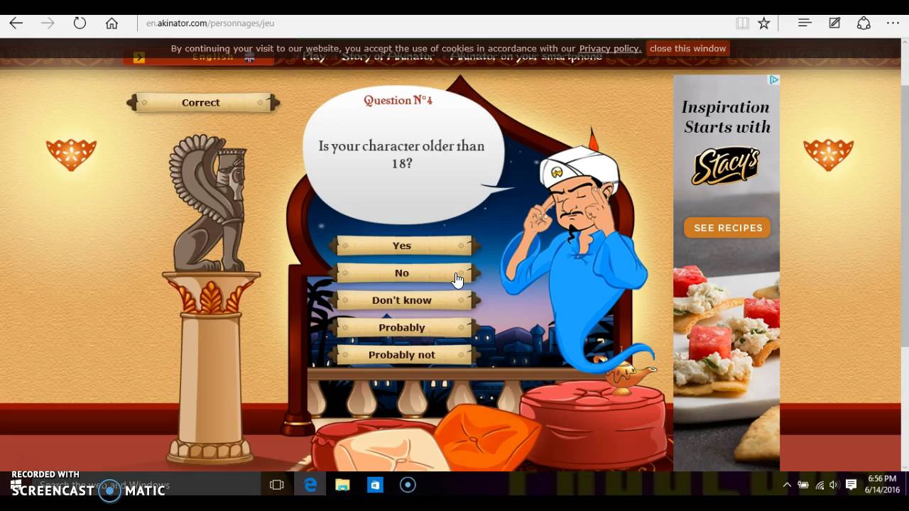 Sister #2 play Akinator - YouTube
