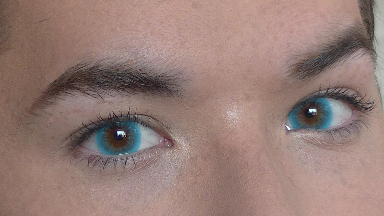 EOS Bubble Blue Contacts PinkyParadise.com Review *Love!* - YouTube