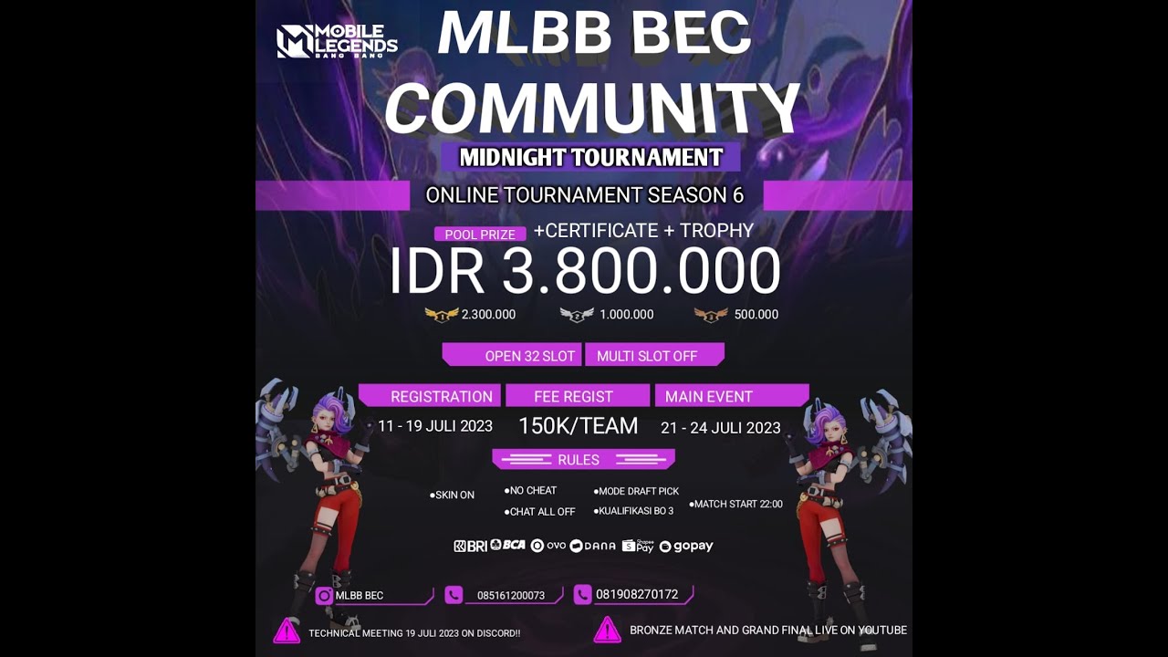 MLBB BEC COMMUNITY TOURNAMENT S6 - YouTube