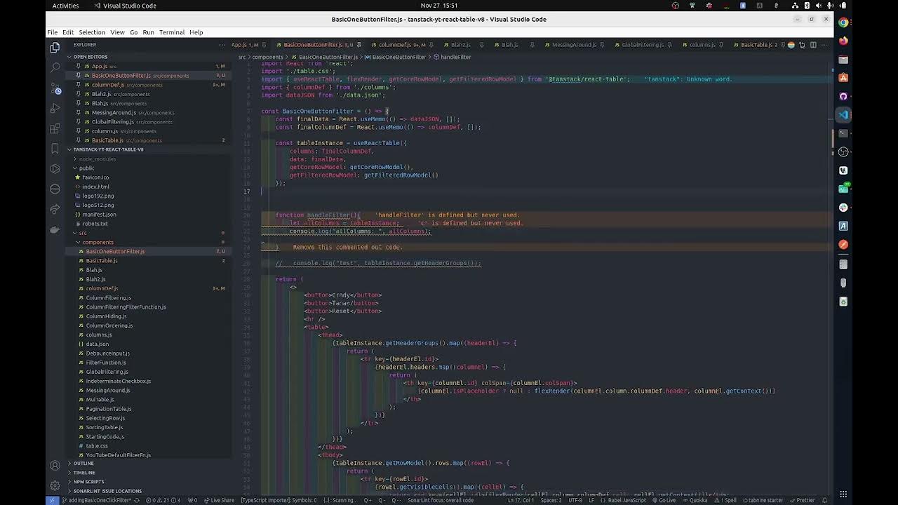 Tanstack React Table V8 Part 10 Super Basic Way To Set Filter Value For Column Youtube
