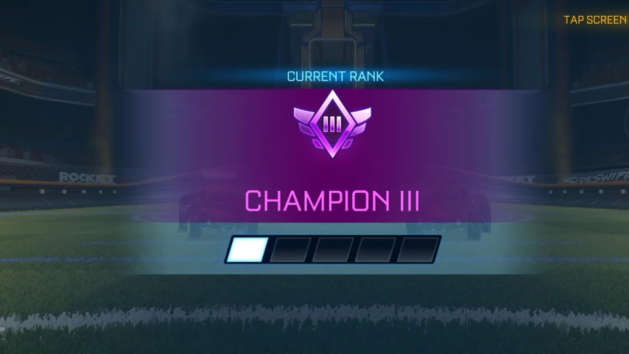 Champion 3 2s Rank Up Match | RL Sideswipe | - YouTube