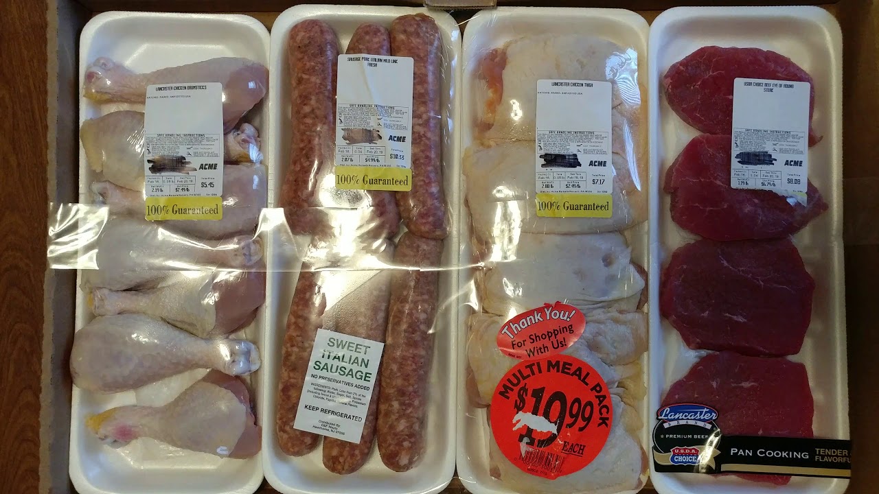 ACME SELLS MULTI MEAL MEAT PACK FOR $19.99 - YouTube