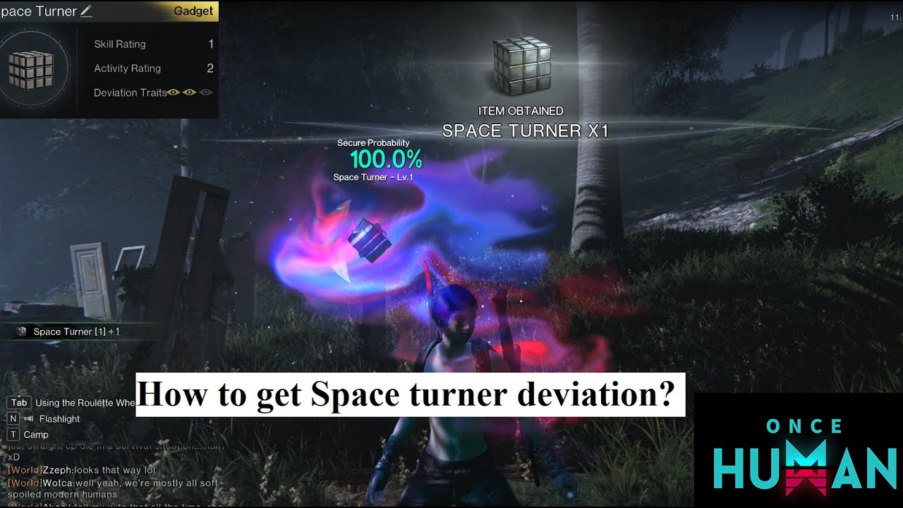 How to get Space Turner - OnceHumanBeta - YouTube