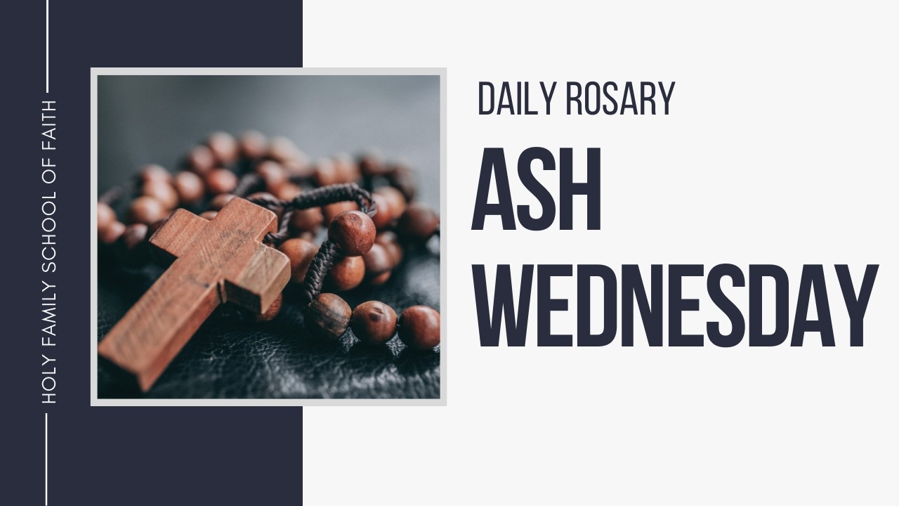 [Daily Rosary Meditations] Ash Wednesday - YouTube
