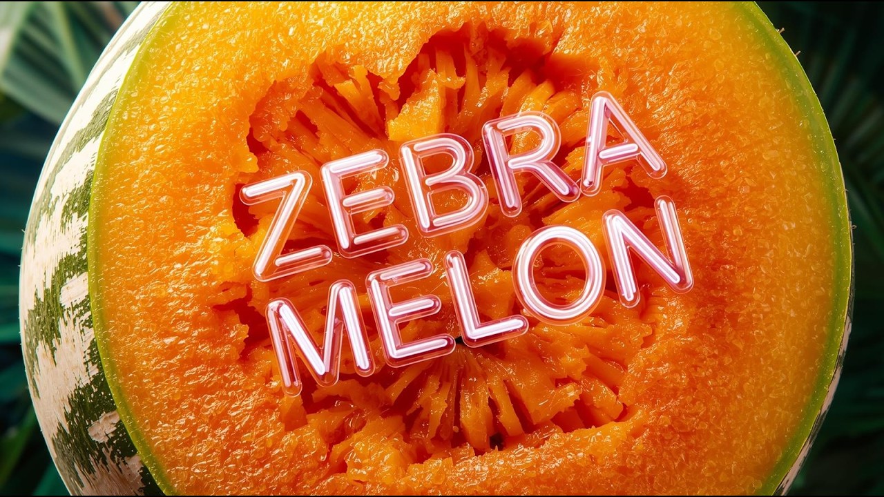 Zebra Melon: The Striped Summer Fruit You’ve Never Heard Of!🍉 - YouTube