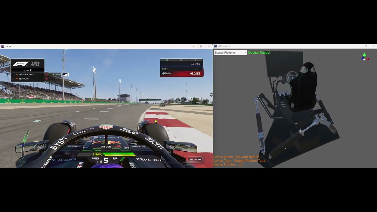 [MotionHouse] Motion Simulator + F1 24 - YouTube