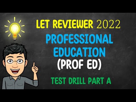 LET REVIEWER SEPTEMBER 2022 | Professional Education (ProfEd) LEPT 2022 ...