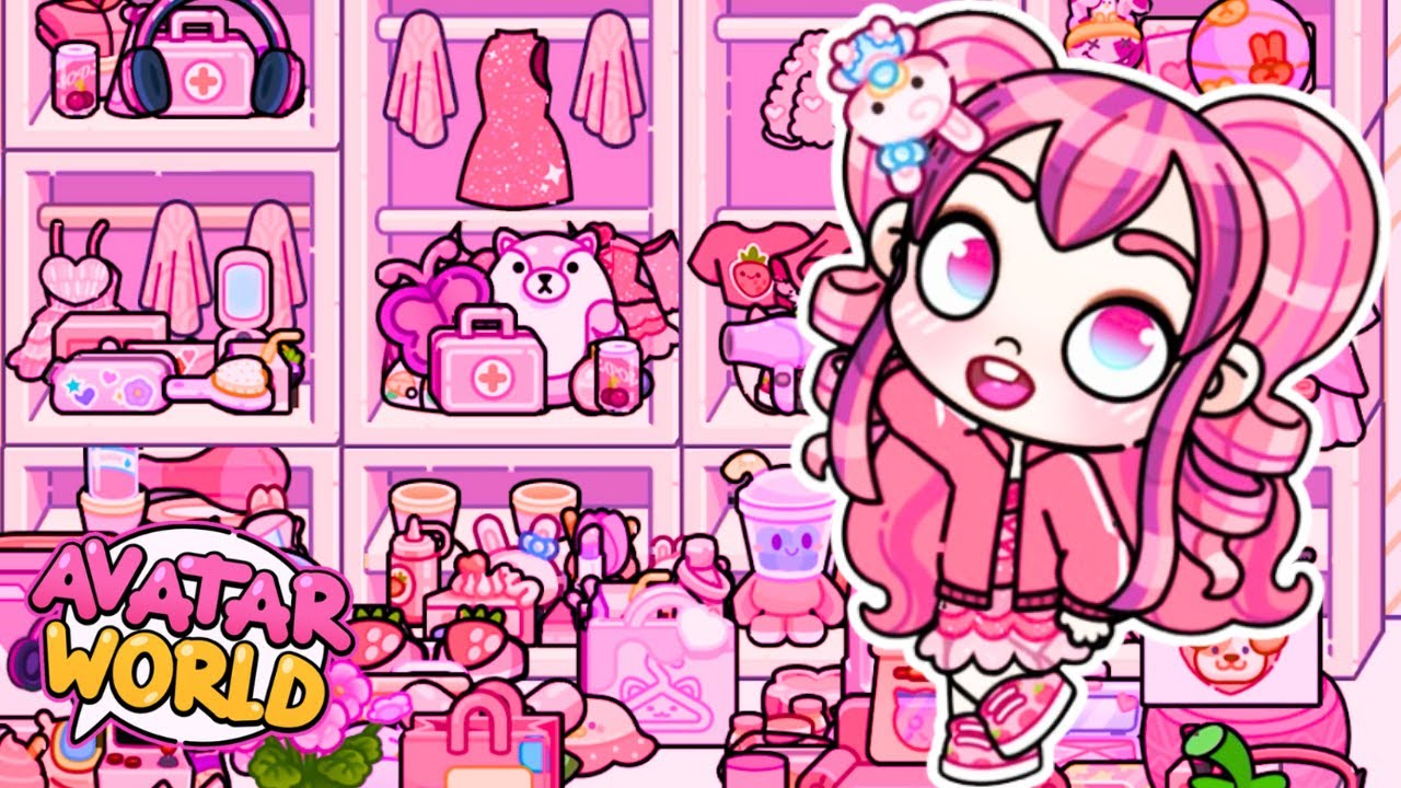 ALL PINK CUTE DECORATION 🩷 AVATAR WORLD 🌎 PAZU - YouTube