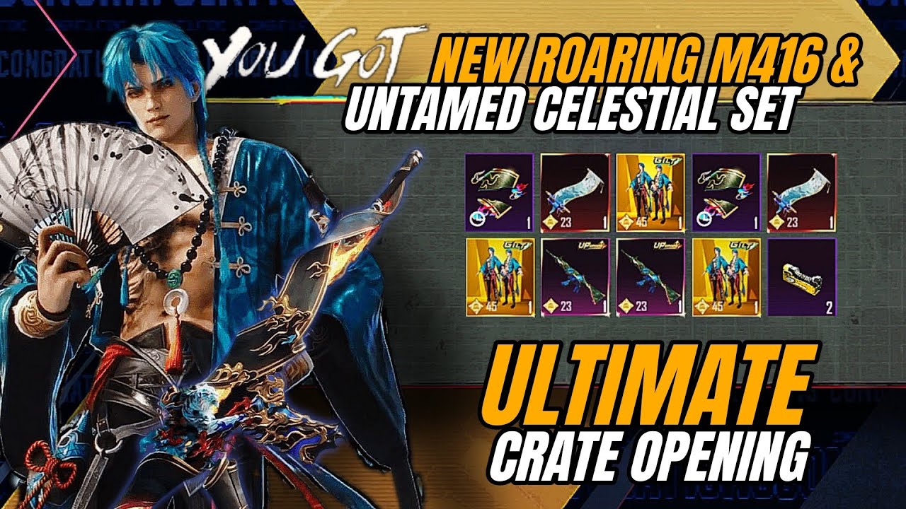 NEW ROARING M416 and UNTAMED CELESTIAL SET Ultimate Crate Opening - YouTube
