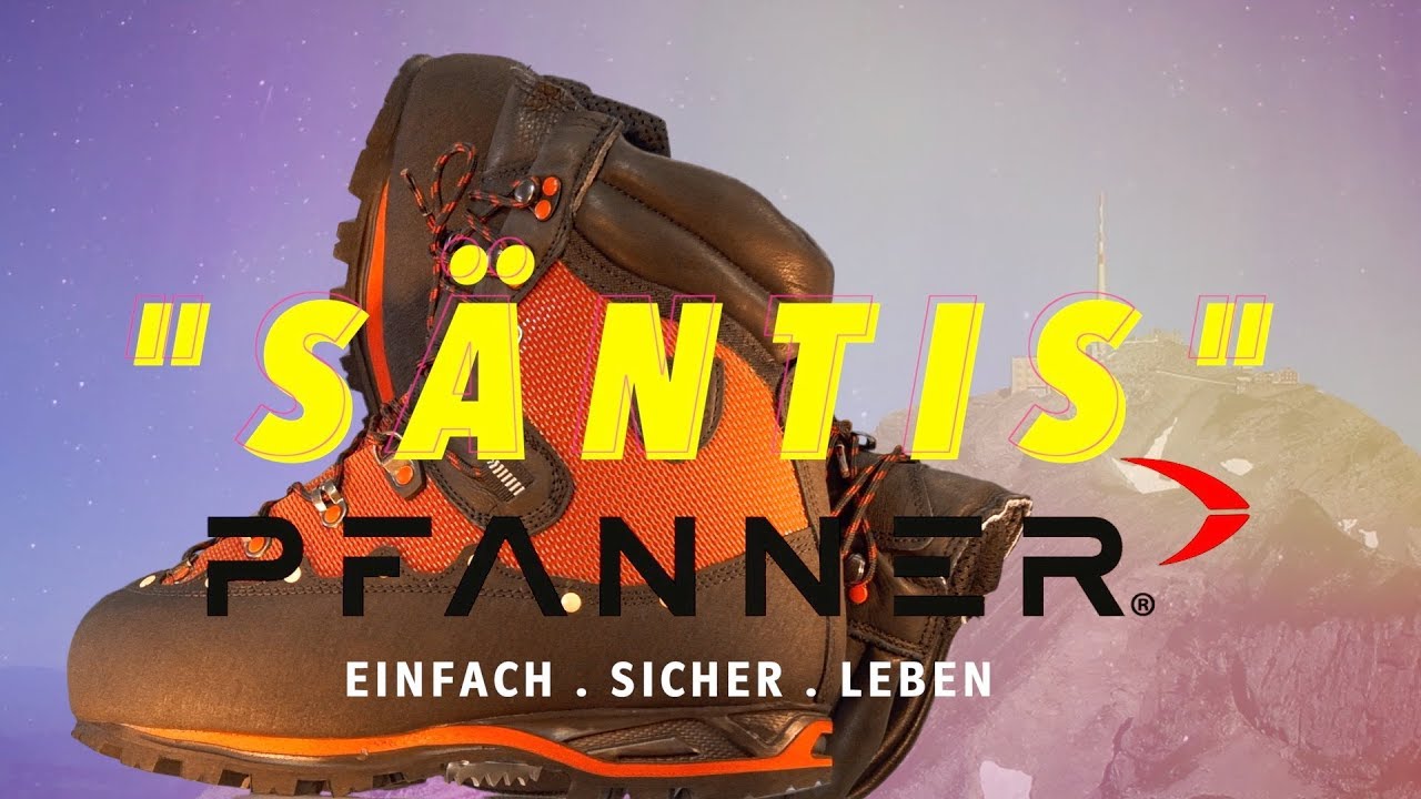 "SÄNTIS" Der neue Schnittschutzschuh von Pfanner Austria - YouTube