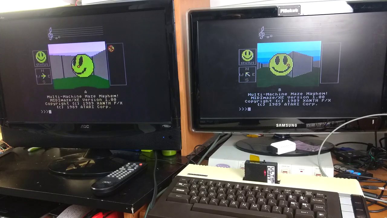 #FujiNet Playing Atari 8-Bit MIDI Maze over the Network - YouTube