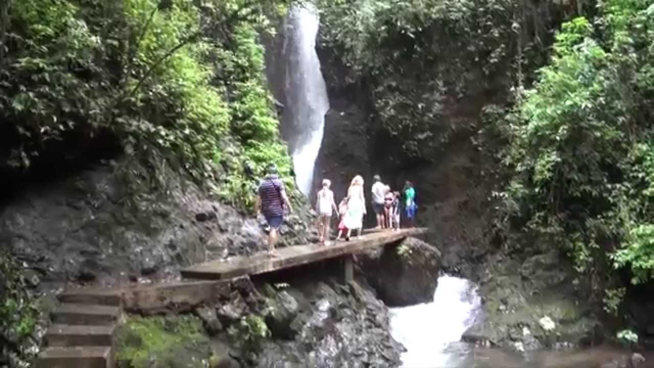 Fiji Waterfall on Savusavu Island - YouTube