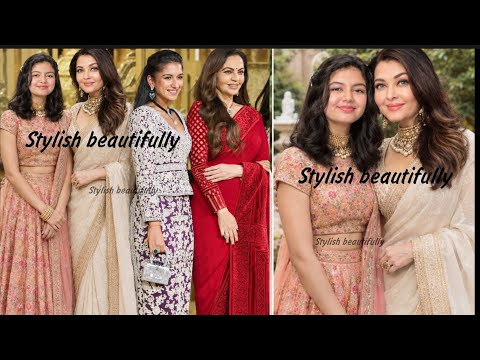 Aishwarya rai,Aaradhya Bachchan family with ambani’s at abu jani fashion show! Avoid media 