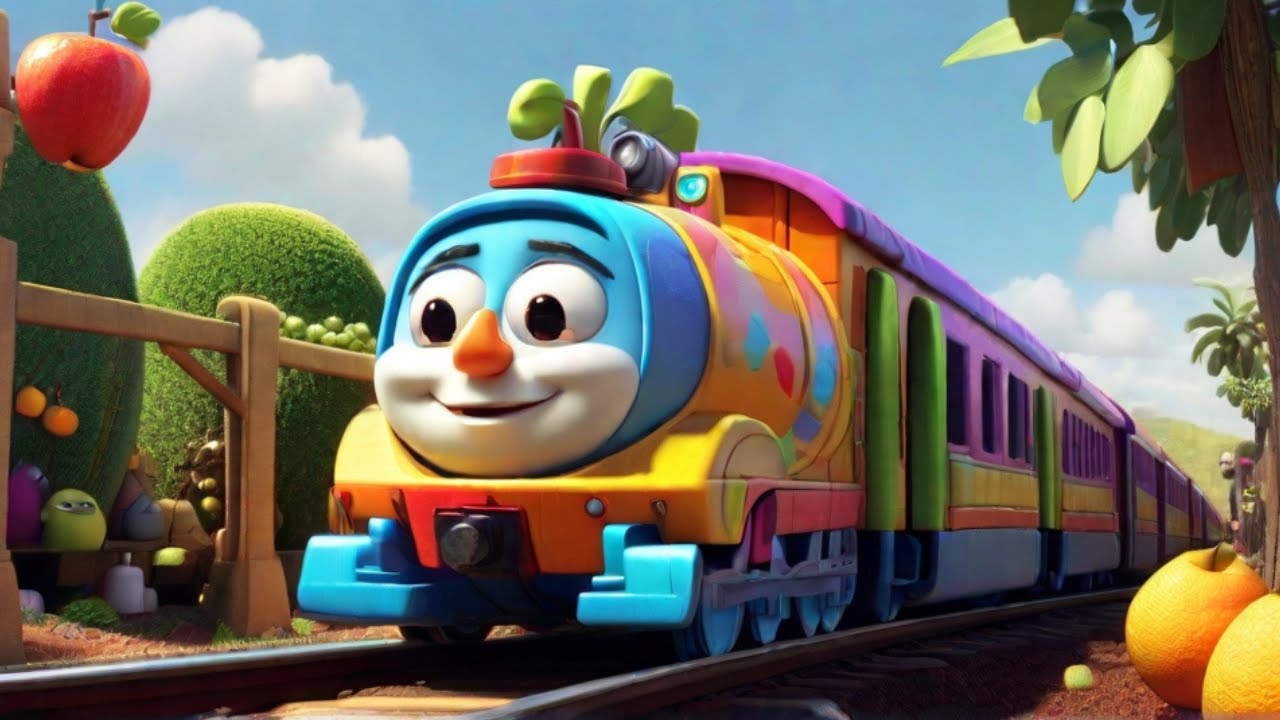 Humpty Train Fruit Song I Kids Songs I Nursery Rhymes🎵🎵 #abcd | # ...