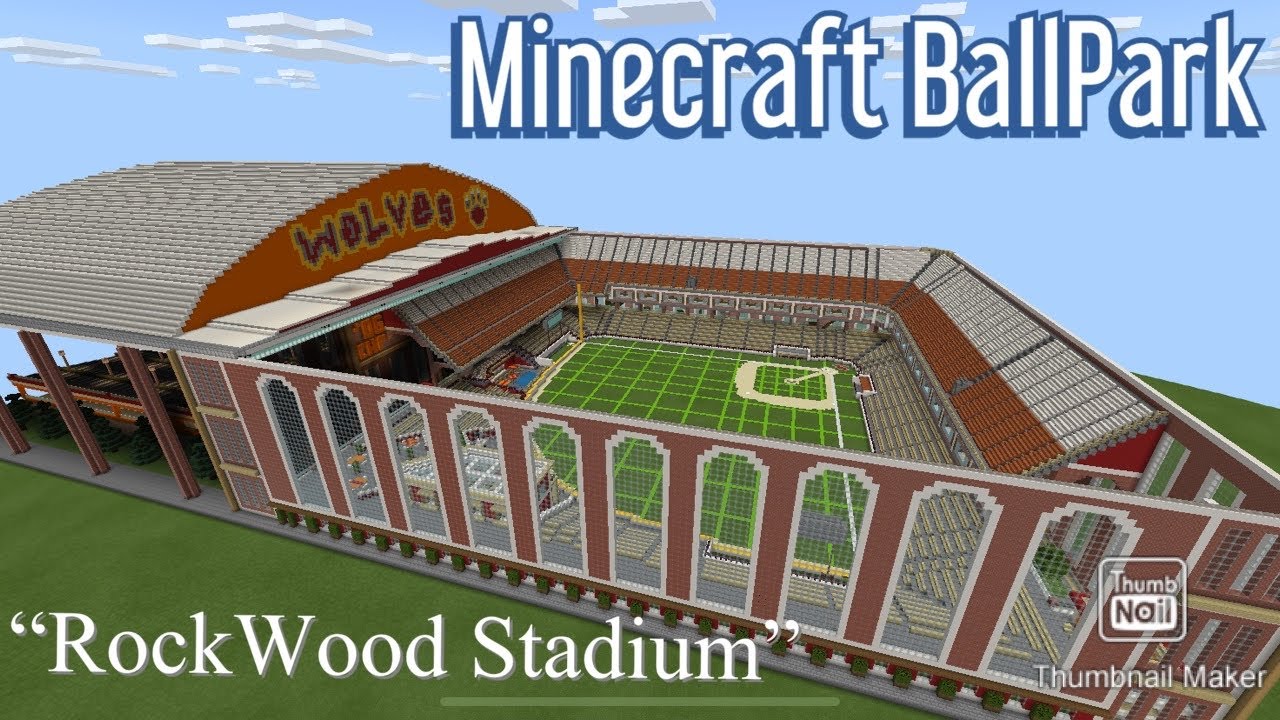 Minecraft Baseball Stadium Tour “RockWood Stadium” - YouTube