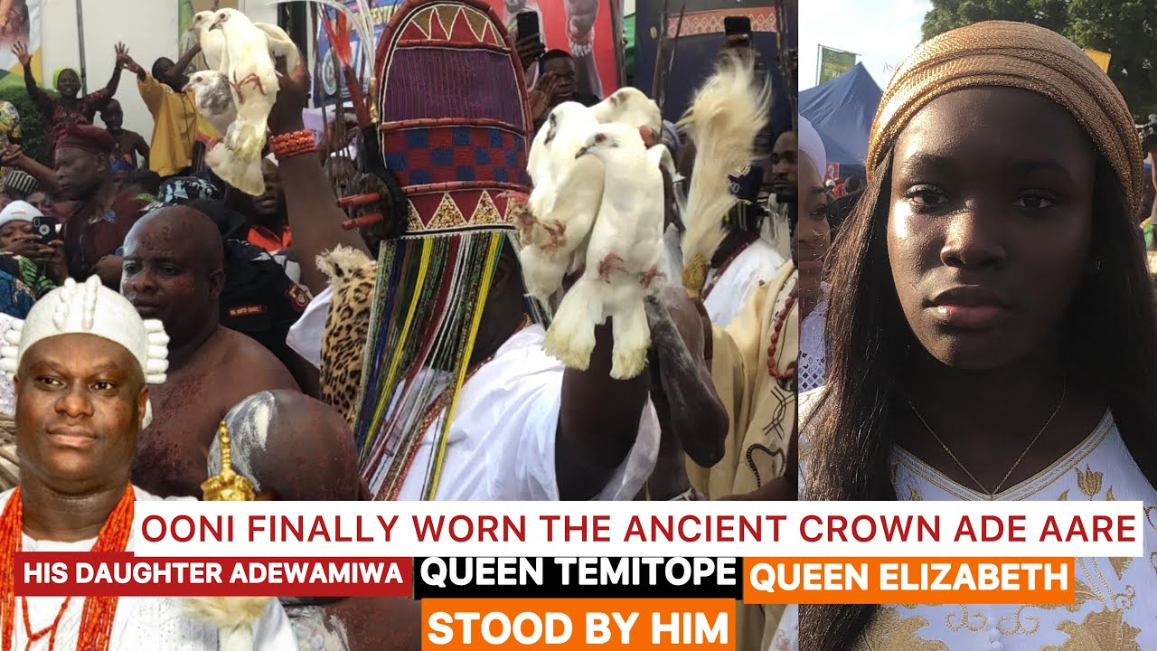 OONI ADEYEYE FINALLY WEAR THE ACIENT CROWN ADE AARE LIVE @ OLOJO ...