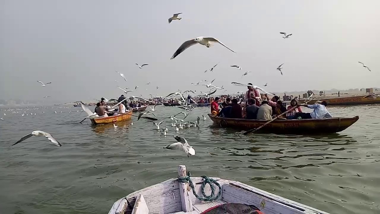 Ganga River in kashi (Varanasi) - YouTube