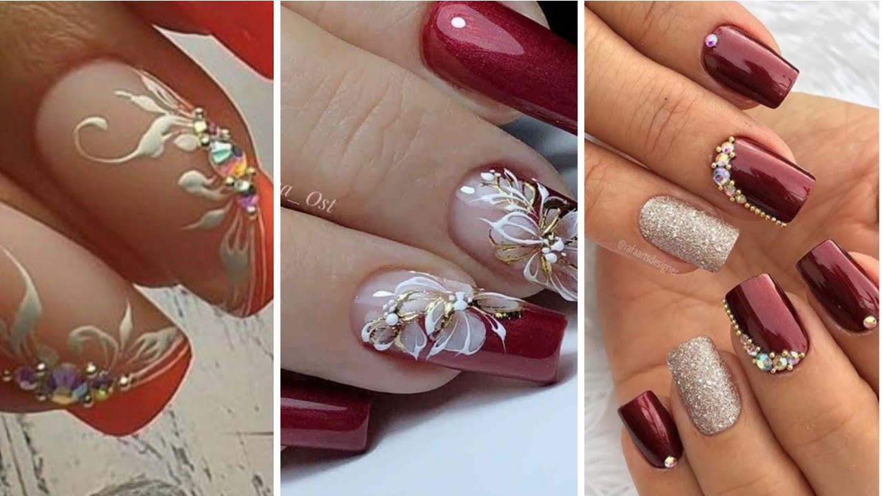 nail art tutorial.how to designing on nails. - YouTube