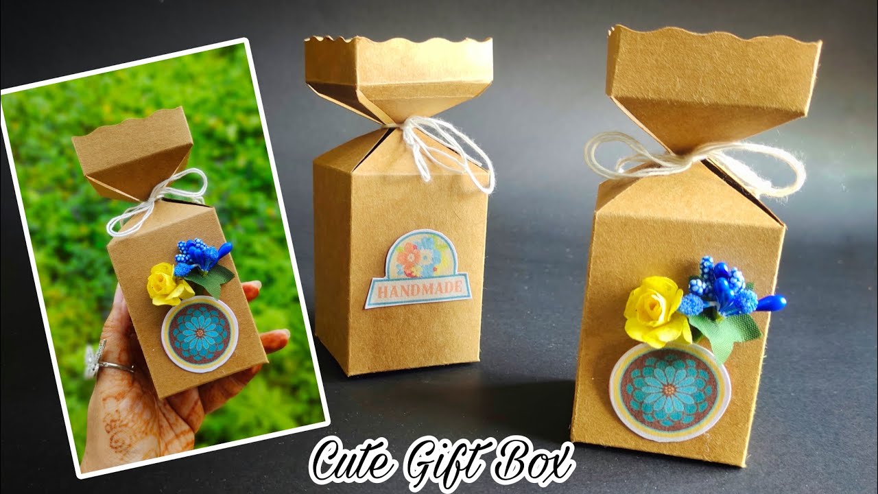Cute gift box tutorial| diy gift box| Paper box| - YouTube