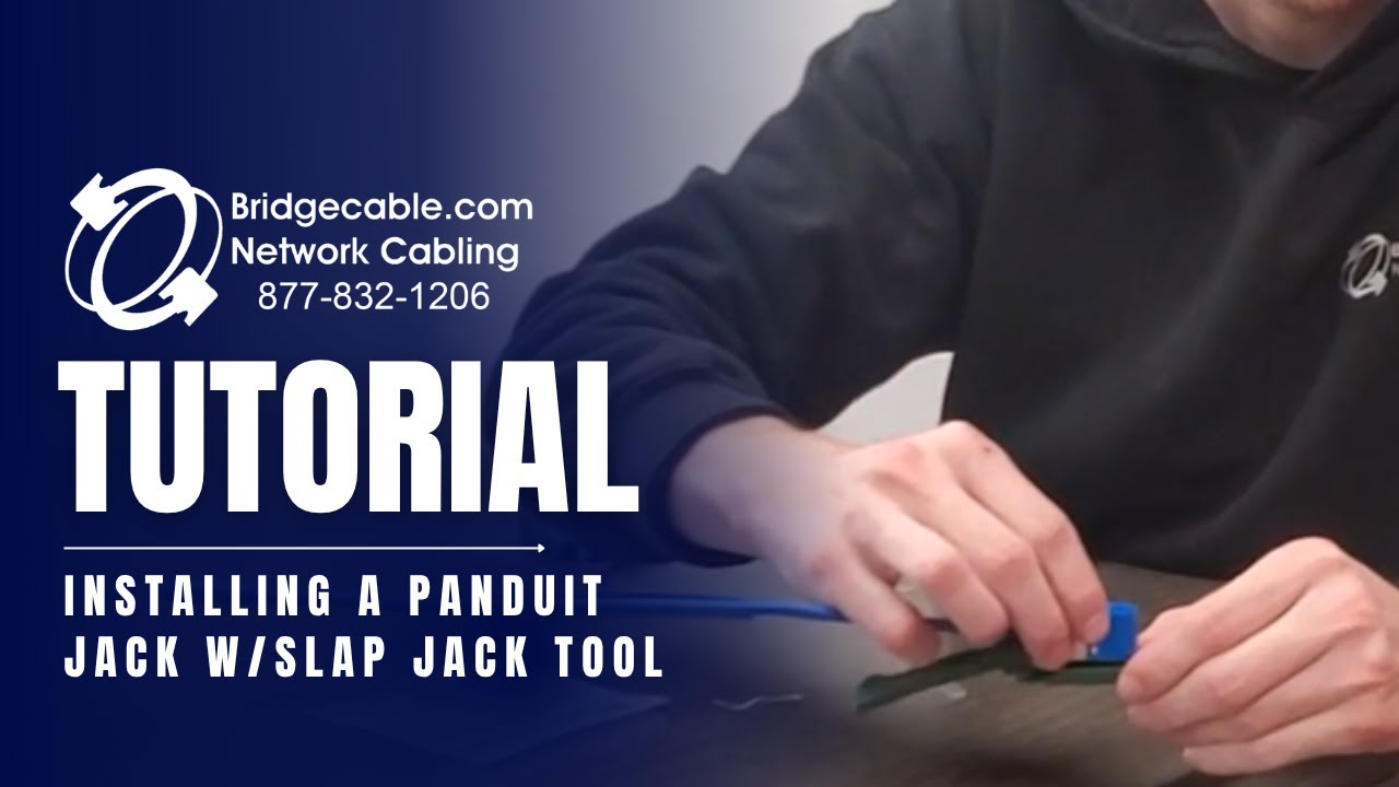 Install a Panduit Network Jack for CAT6 w/Slap Jack Tool Termination ...