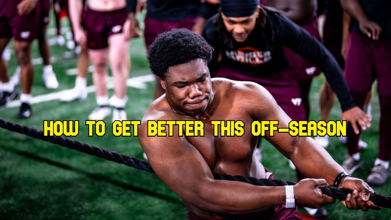 How To Get Better This Offseason || D1 Football Full Day Of Training ...