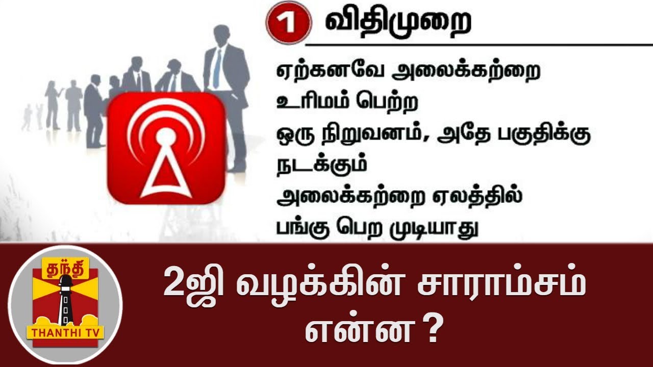 What is 2G Case? - Detailed Explanation | Thanthi TV - YouTube