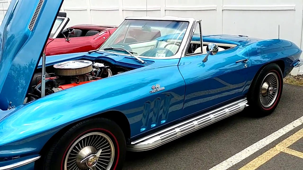 1966 CHEVROLET CORVETTE STINGRAY CONVERTIBLE 427 TURBO JET ENGINE - YouTube