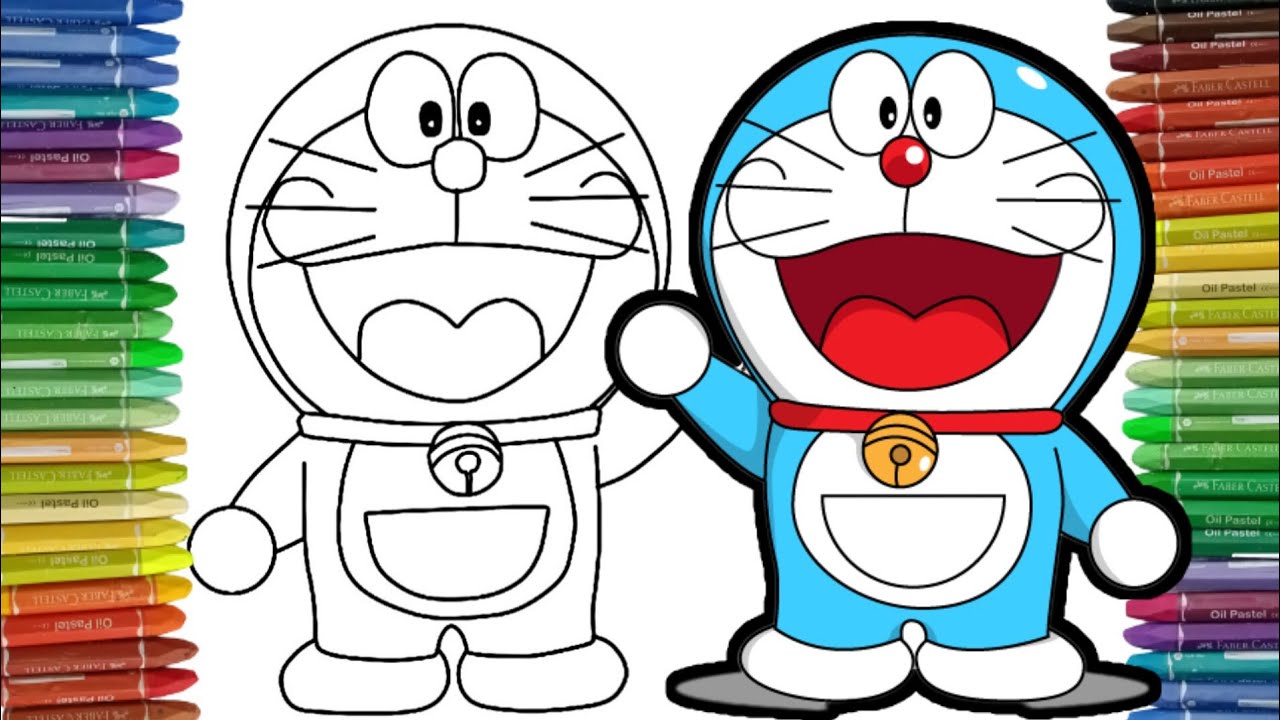 Doraemon|| Mewarnai Gambar Doraemon dengan Crayon @duniapelangi9215 16 ...