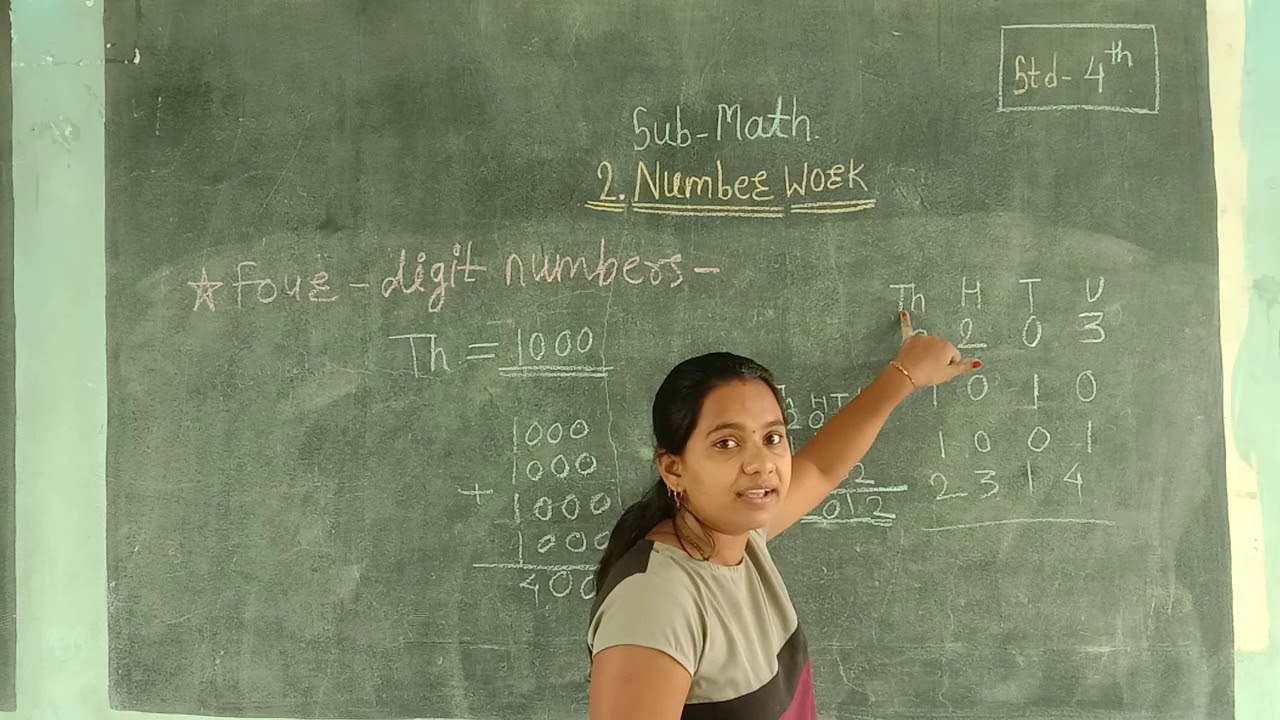 std 4 number work part 1 - YouTube