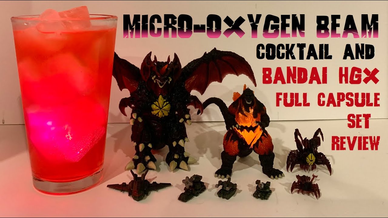 Micro Oxygen Beam + Godzilla vs. Destroyah HGX capsule set review - YouTube