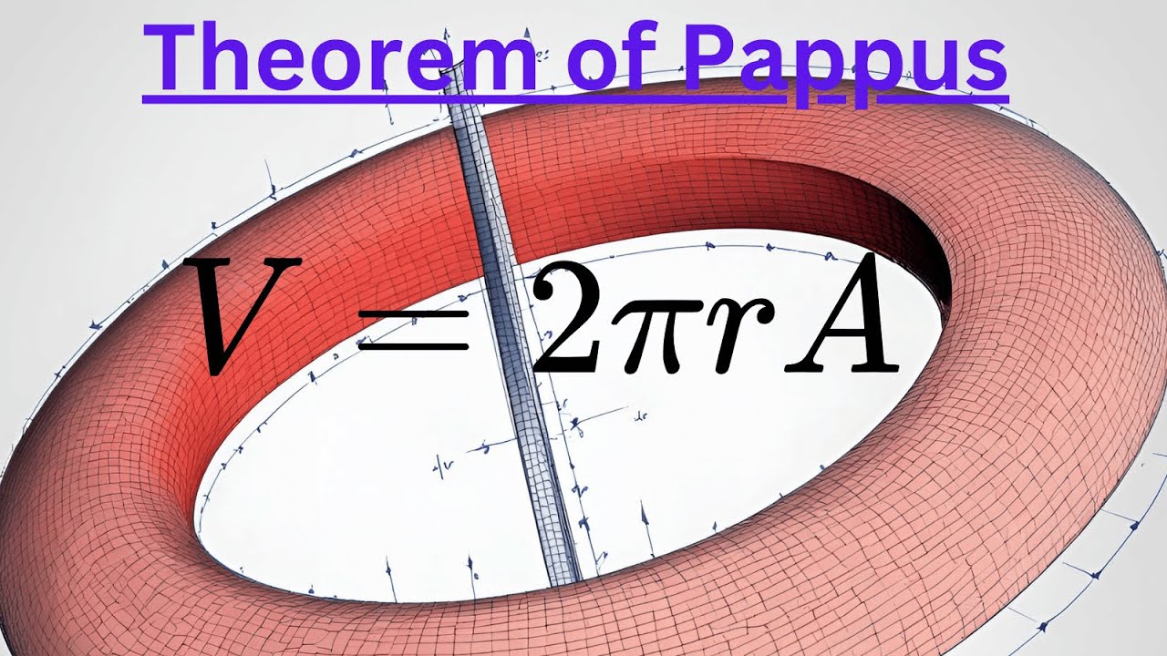 Calculus - Theorem of Pappus and Example to Find The Volume of Solid of ...
