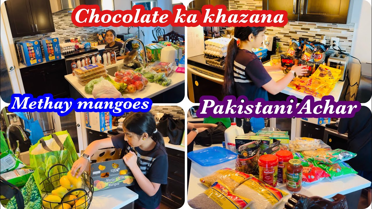 Pakistani achar bara mazedar | Chocolates ka khazana | Canada k mangoes ...