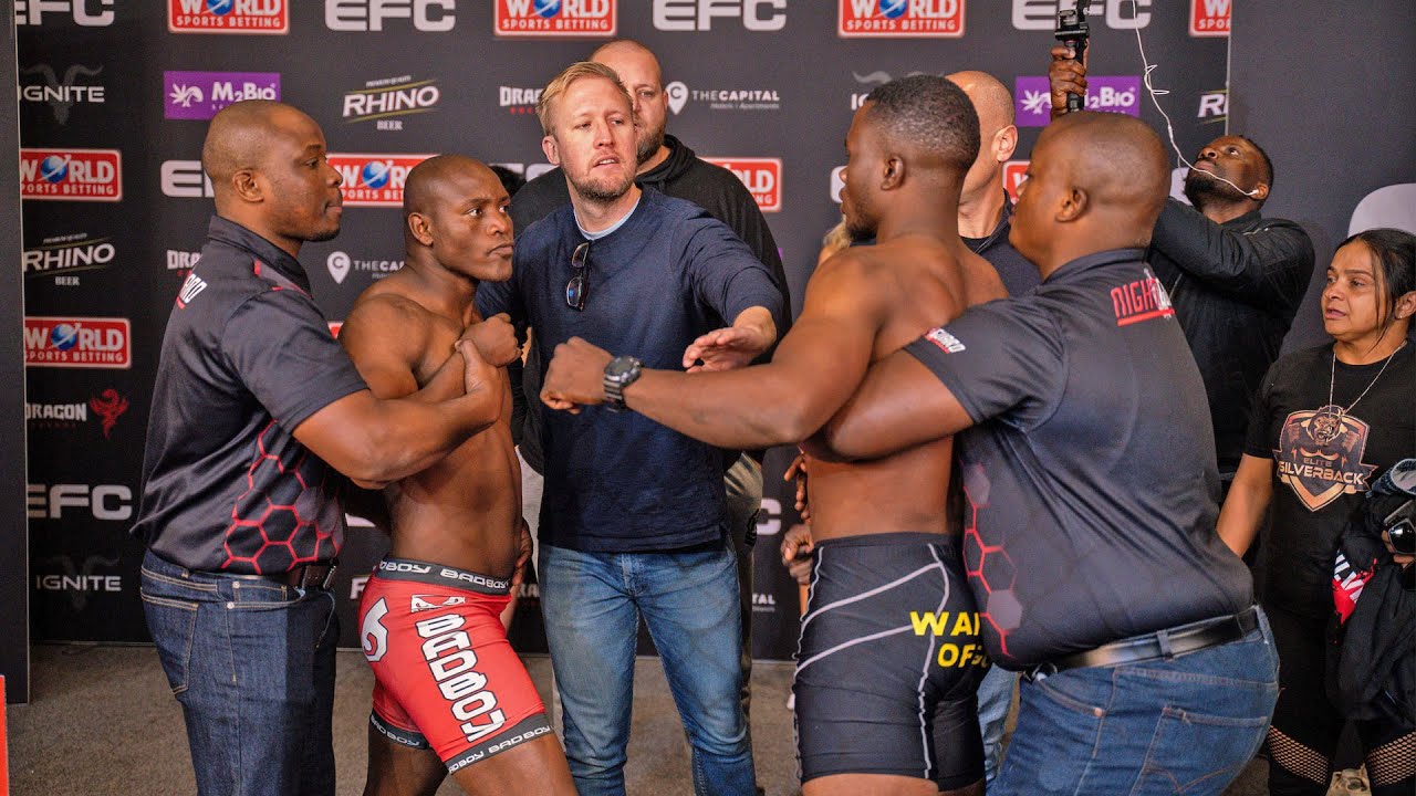 EFC 104 Weigh-Ins Staredowns - YouTube
