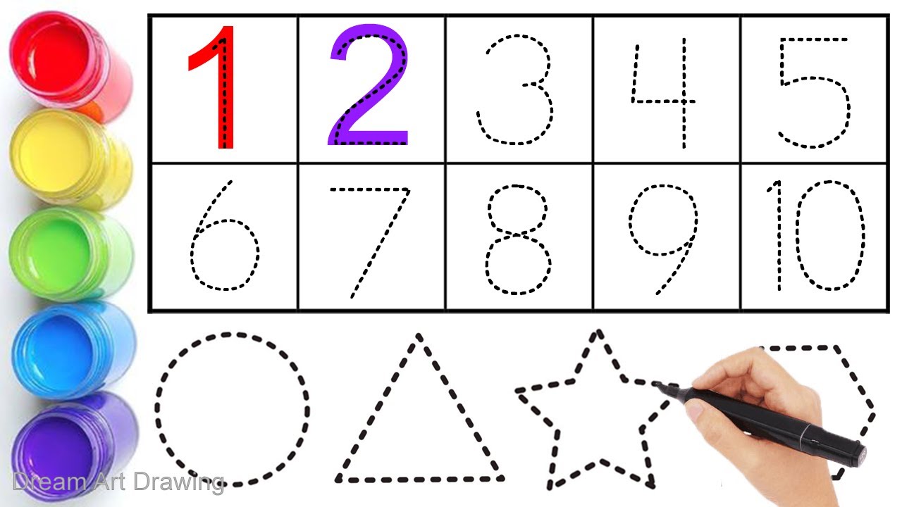 learn to count 1 to 10, Easy Counting numbers for preschool toddlers ...