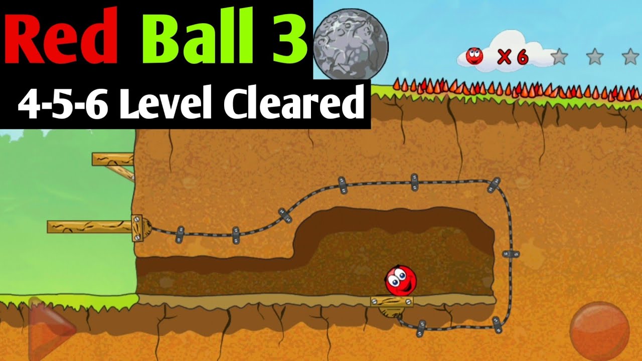 Red Ball 3 Game | level 4-5-6 Completed | Easy Gameplay | Gaming G ...