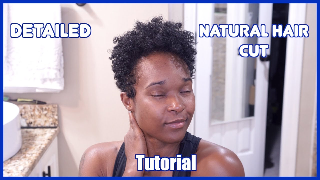I Cut My Own Hair! Updated Tapered Cut | SUPER DETAILED | Natural Hair ...