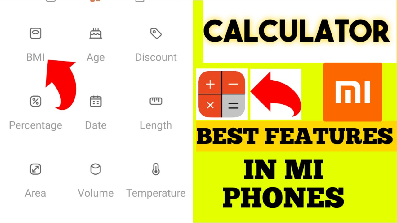 MI PHONES CALCULATOR BEST FEATURES|AGE|TEMP - YouTube