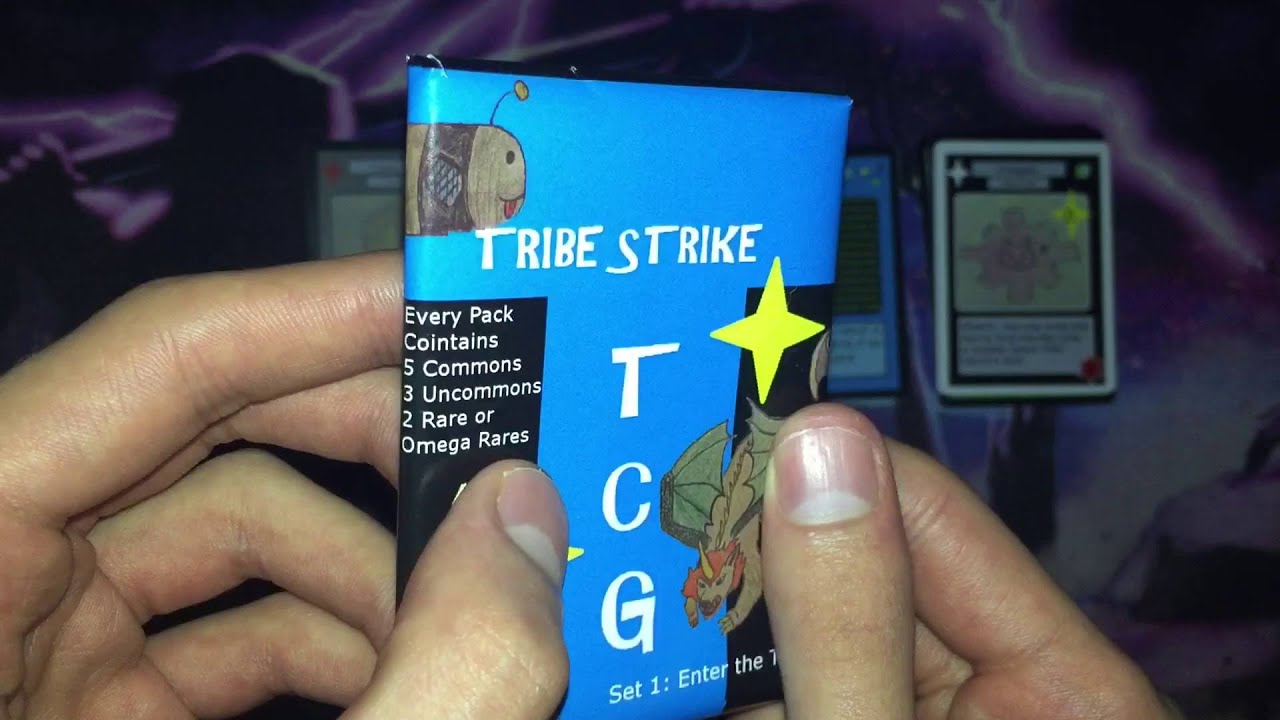 Homemade TCG Tribe Strike pack opening! - YouTube