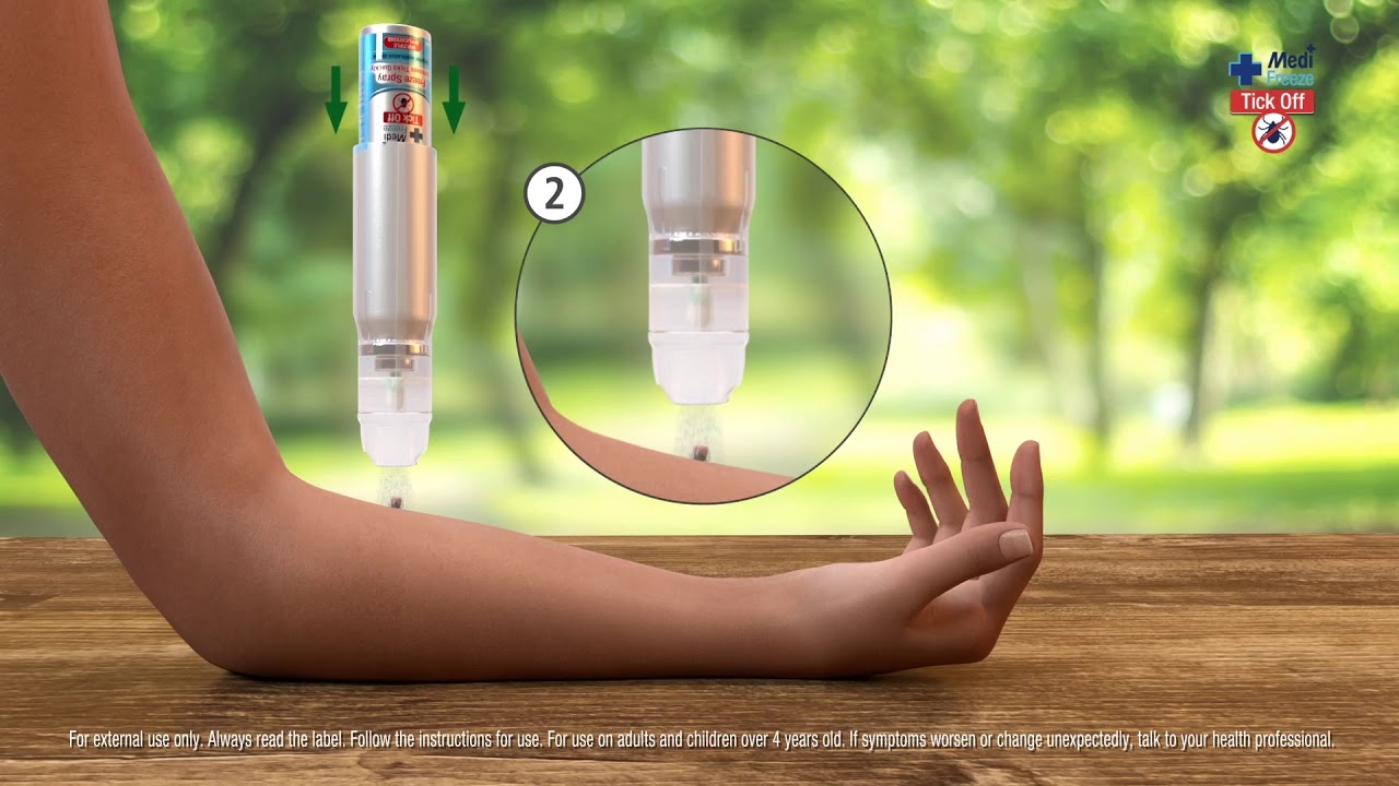 How to Use - Medi Freeze Tick Off Freeze Spray - YouTube