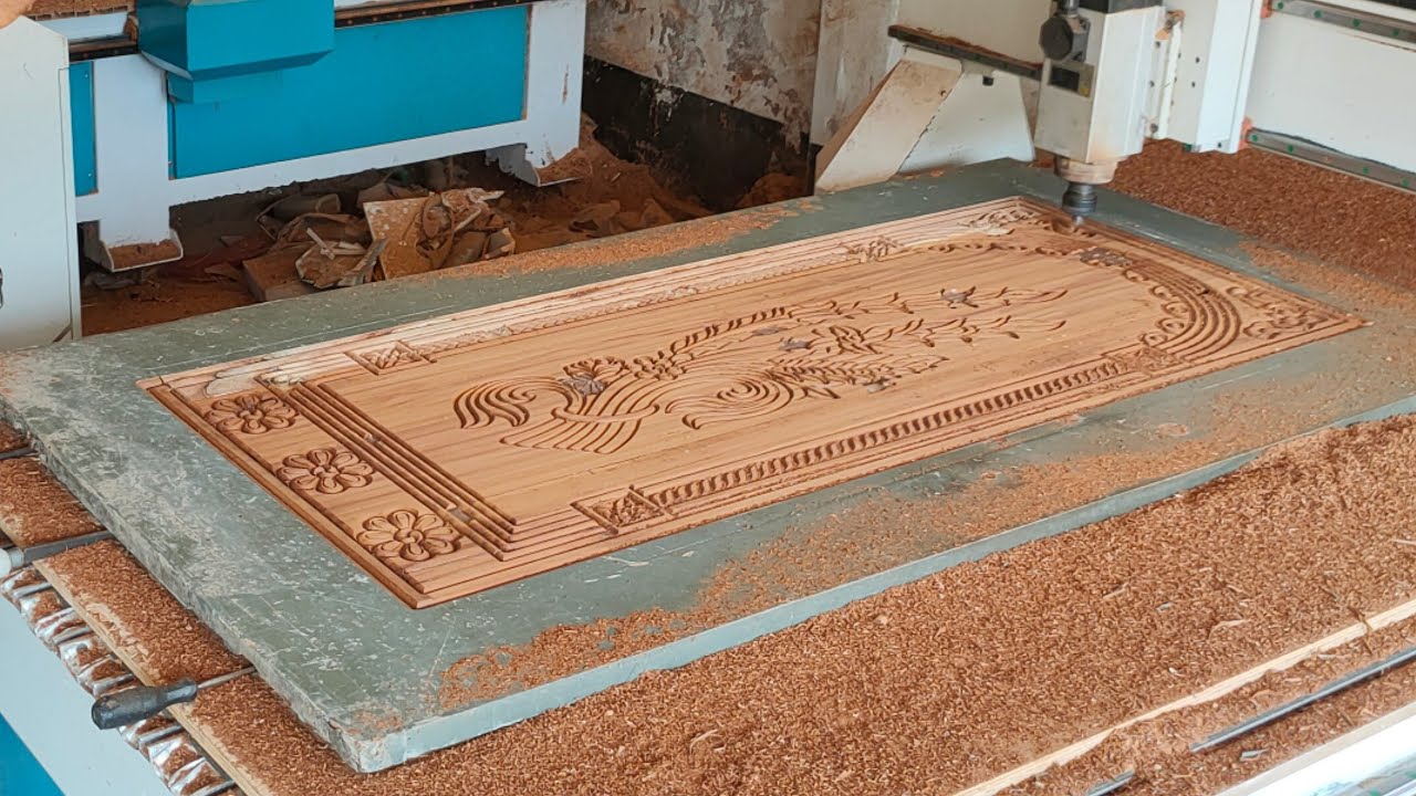 Weeke CNC - Old Wooden Door Vase Design With Router/Best CNC Machines ...