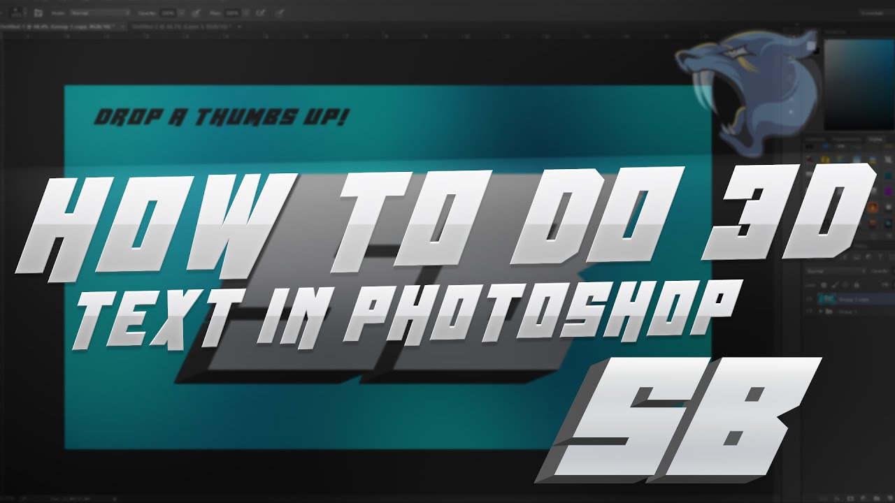 HOW TO MAKE TEXT 3D IN PHOTOSHOP CC YouTube HOW TO MAKE TEXT 3D IN PHOTOSHOP CC YouTube