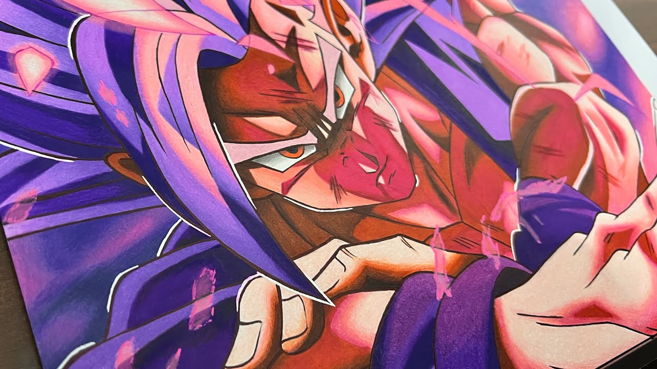 SPEED DRAWING GOHAN BEAST - YouTube