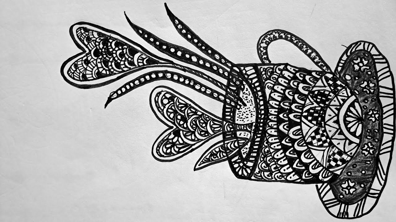 #Tea Cup Mandala art by nayra # Mandala drawing # Easy Mandala art for ...