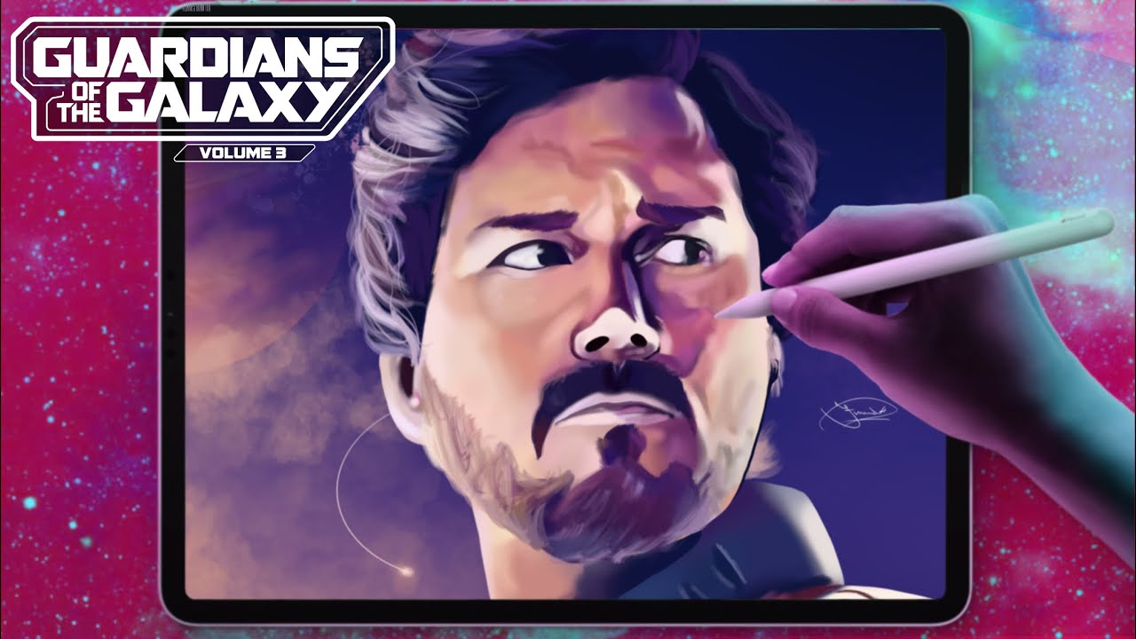 Drawing Star Lord |guardians of the galaxy vol.3 - YouTube