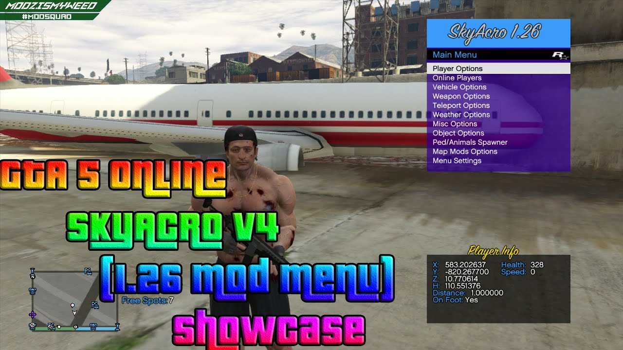 GTA 5 Online - SkyAcro v4 (1.26 Mod Menu) Showcase! - YouTube